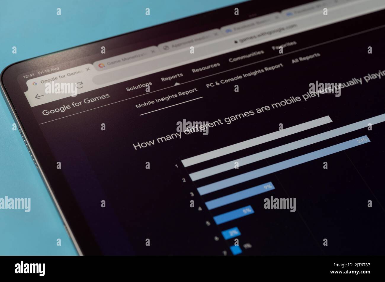 New york, USA - august 20, 2022: Checking Google for games report on ...