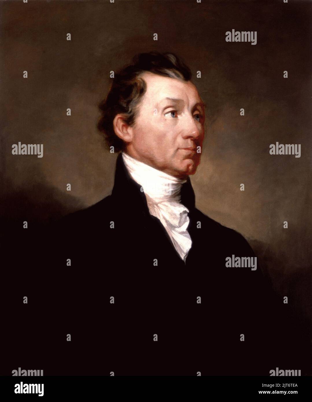 Portrait of James Monroe, Fifth president of the USA. The portrait was ...