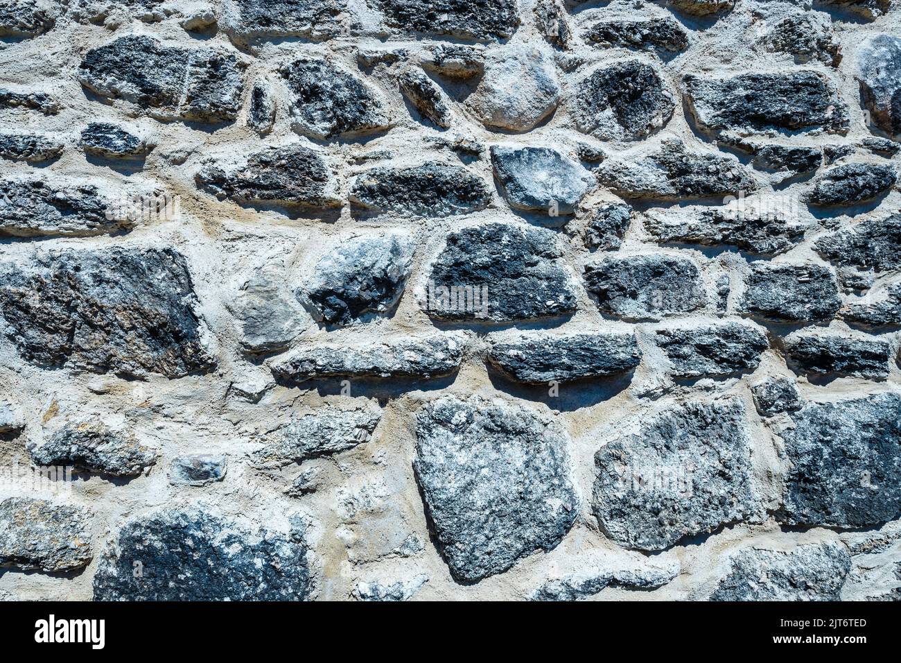 blue stone wall texture closup background Stock Photo - Alamy
