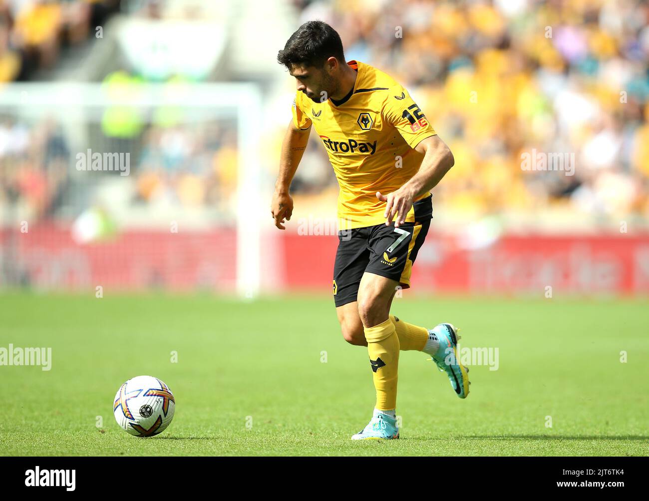 Wolverhampton Wanderers' Pedro Neto during the Premier League match at ...