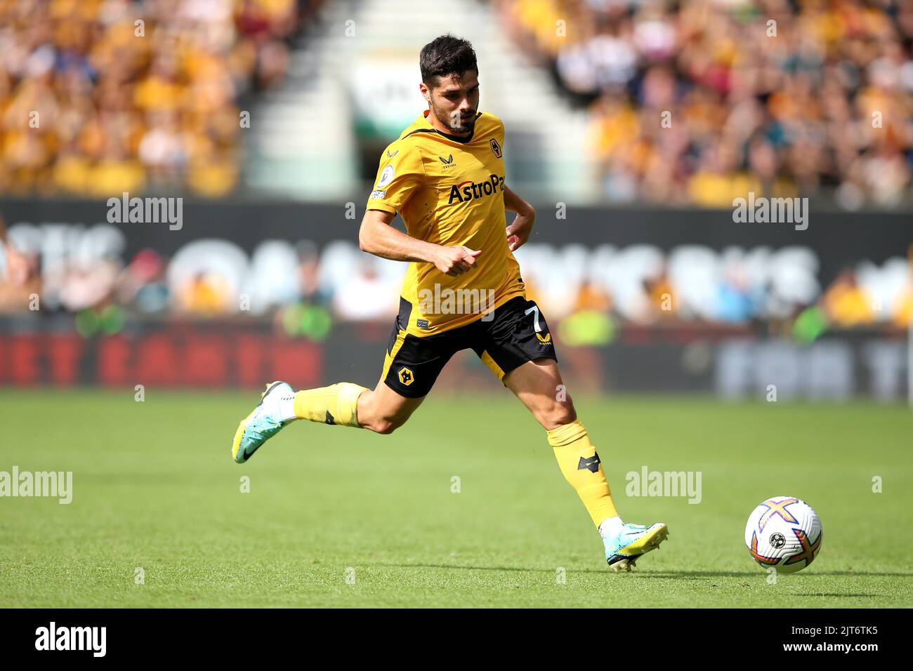 Wolverhampton Wanderers' Pedro Neto during the Premier League match at ...