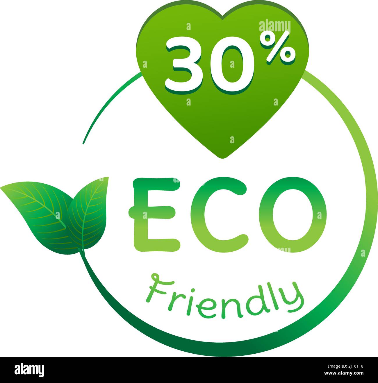 Eco friendly stamp icons Vector illustration with Green organic plant ...