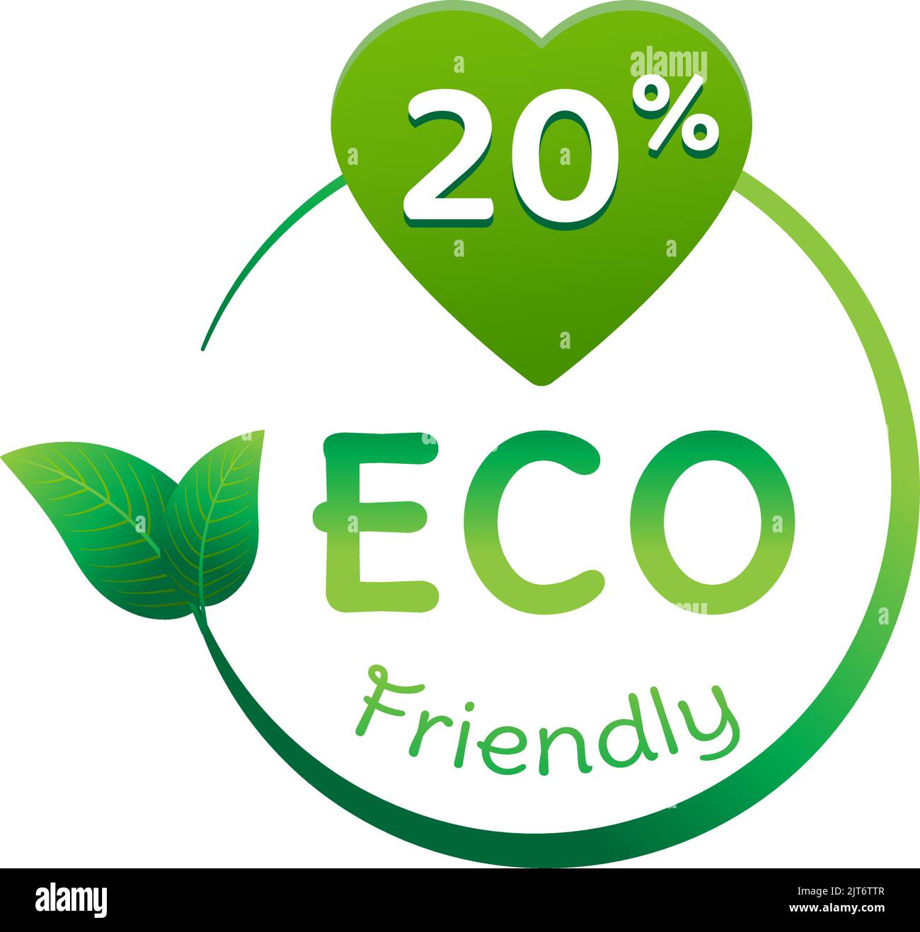 Eco friendly stamp icons Vector illustration with Green organic plant ...