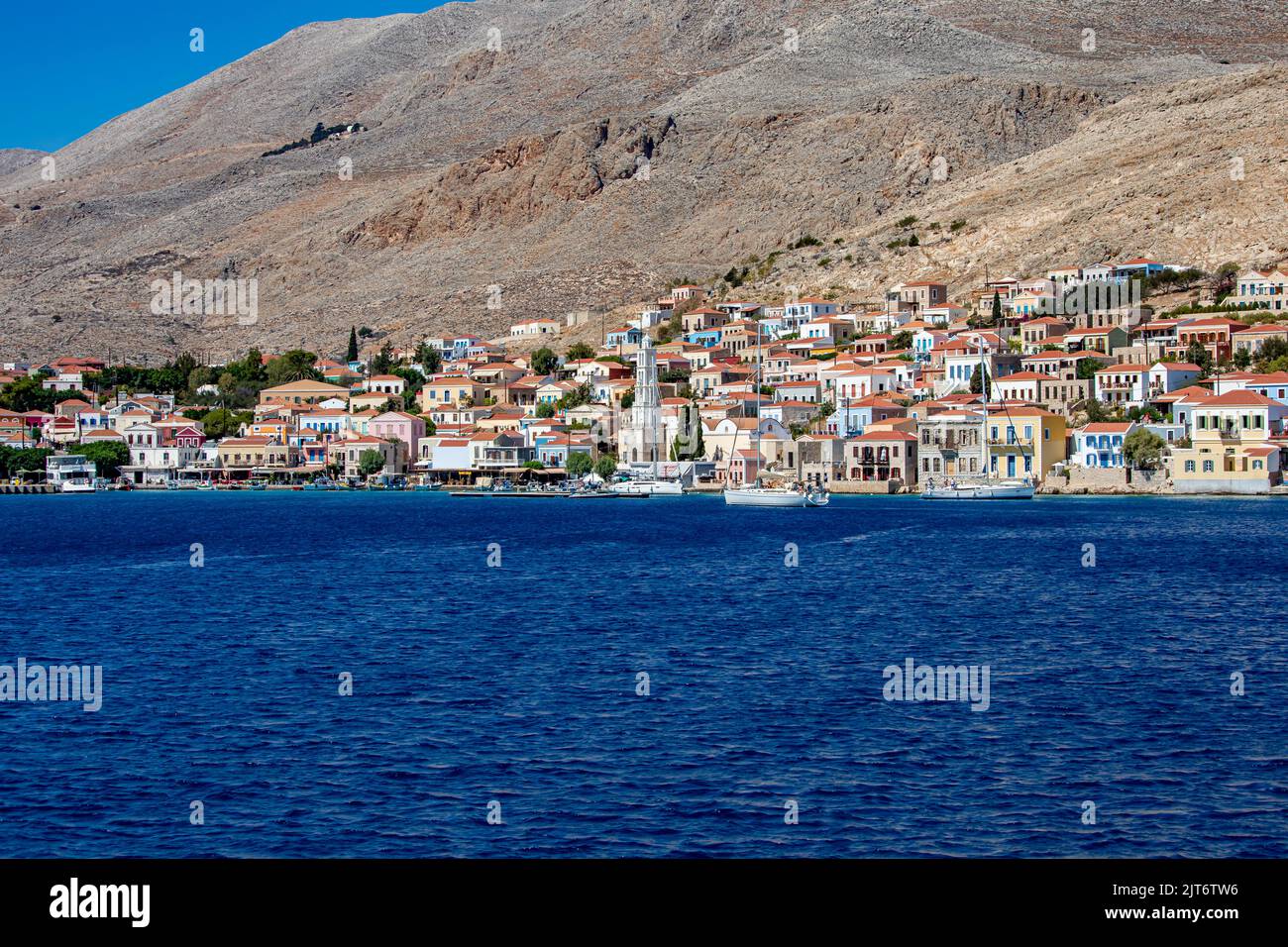 Chalki island near Rhodes, Greece Stock Photo - Alamy