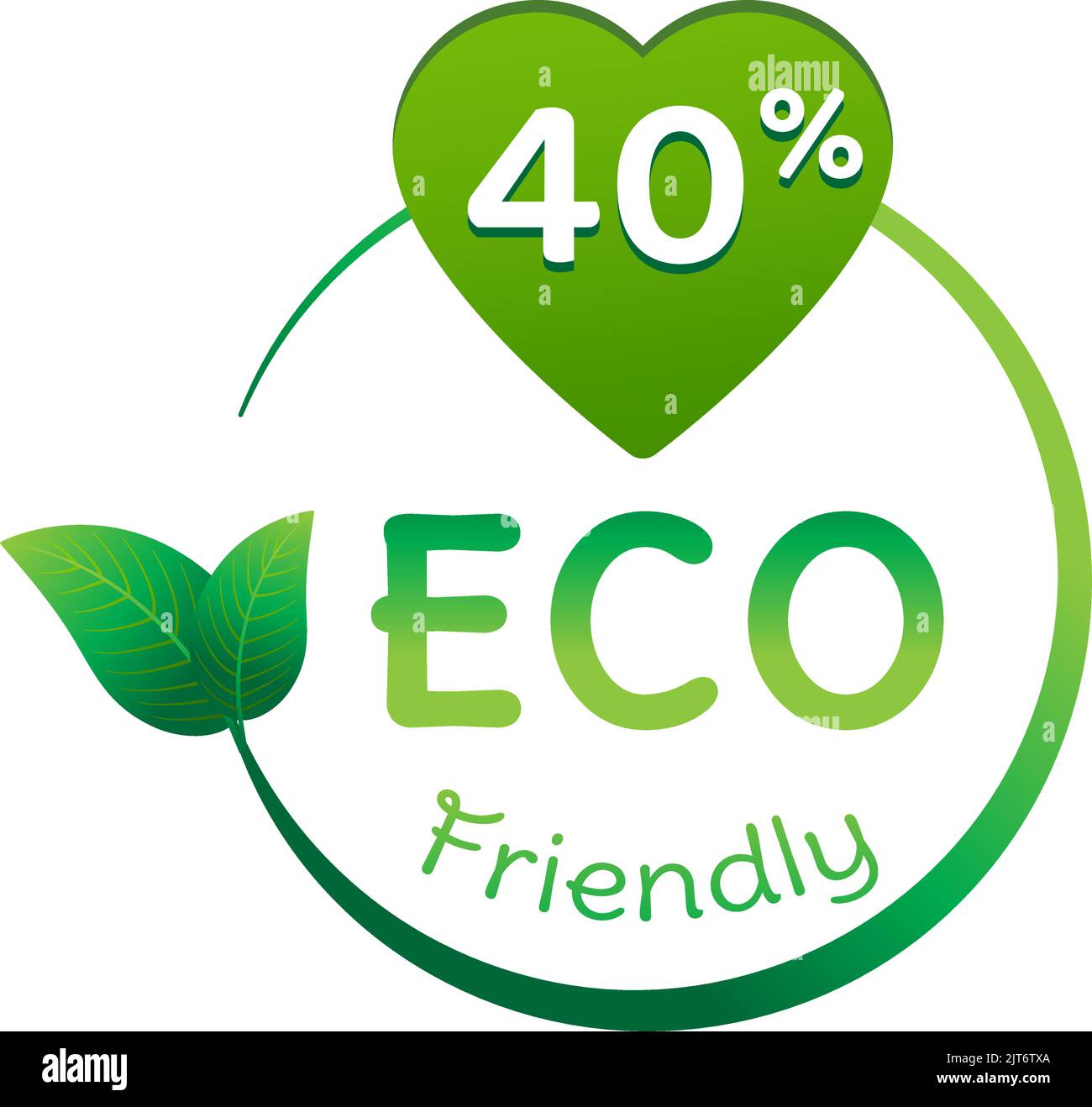 Eco friendly stamp icons Vector illustration with Green organic plant ...