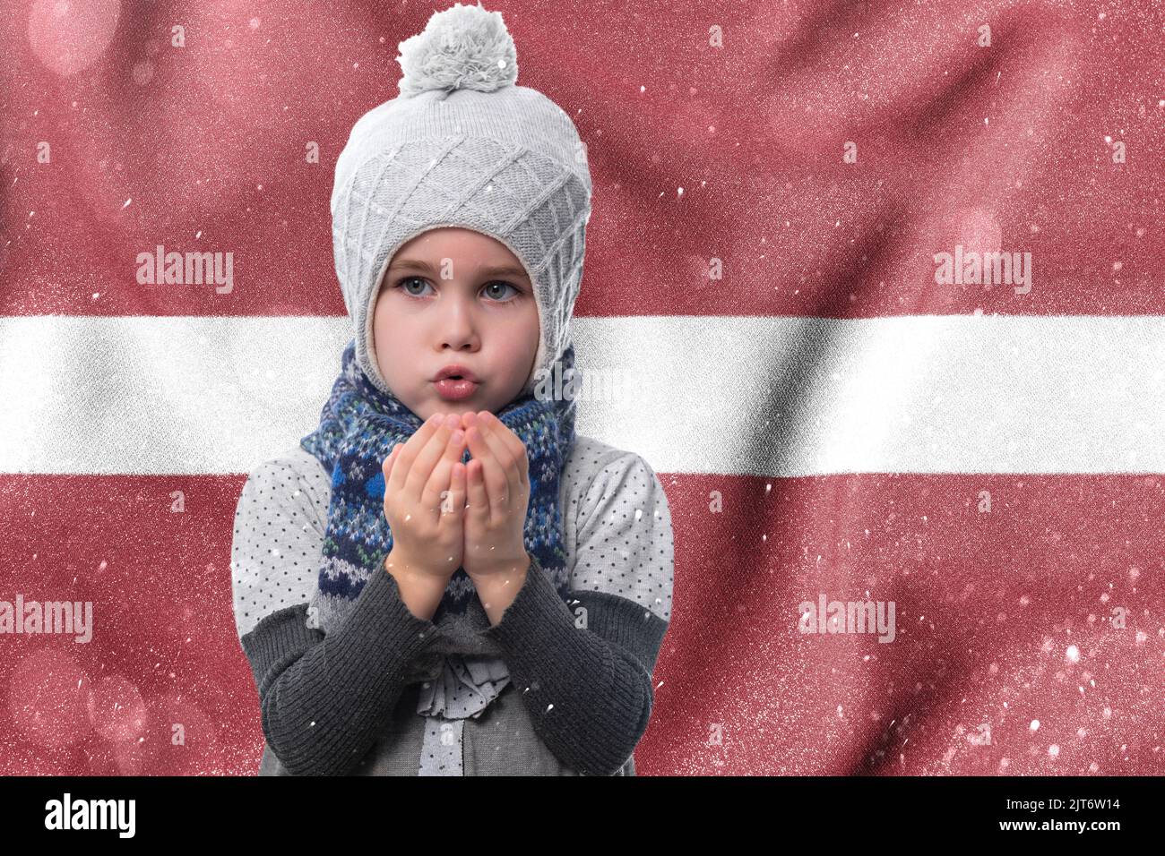 Gas crisis in Latvia, Cold winter and high gas tariffs, a little girl ...