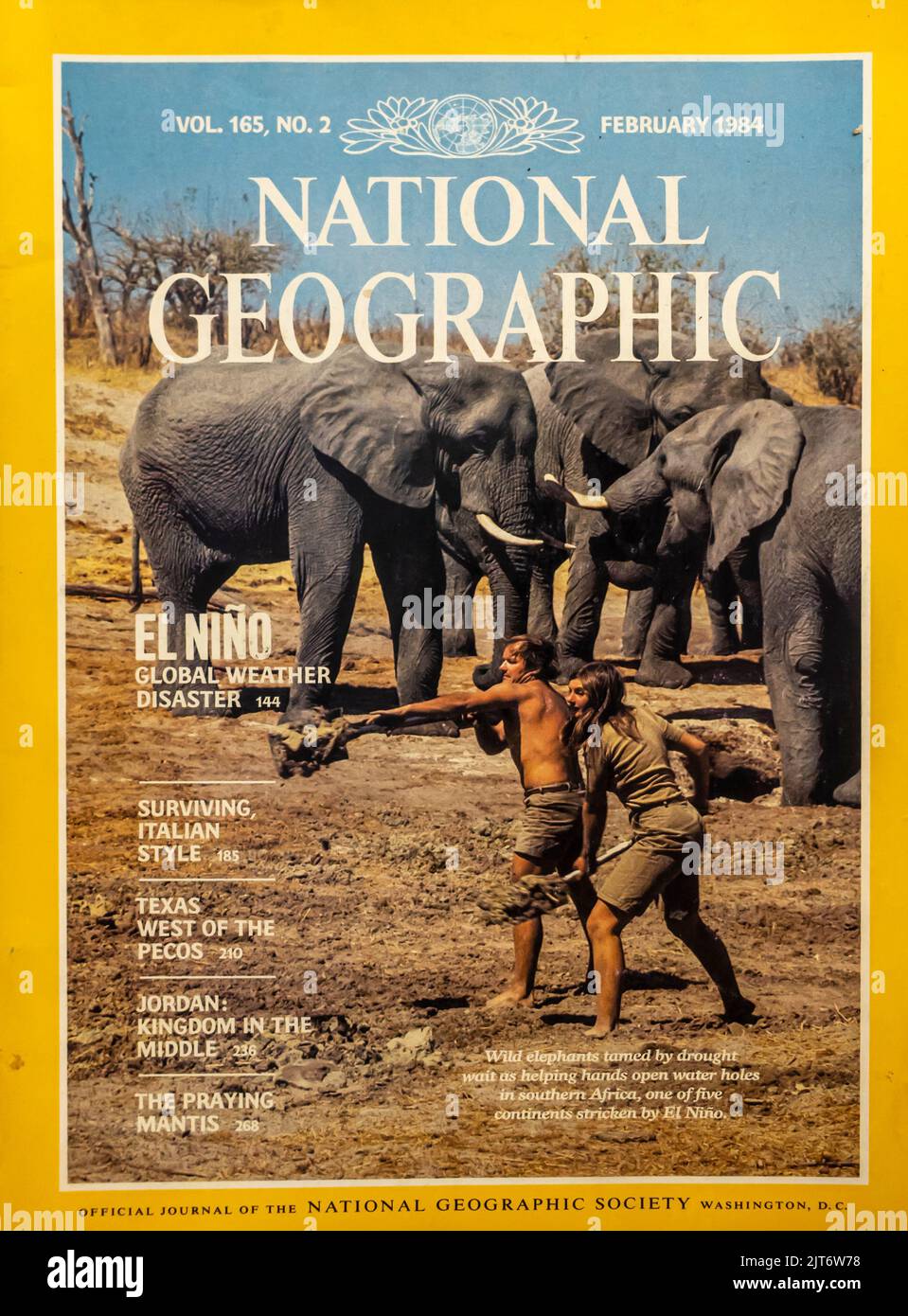National Geographic magazine cover, February 1984 Stock Photo - Alamy