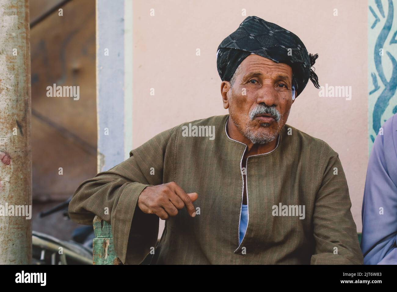 Luxor, Egypt - November 07, 2021: Close up Portrait of the Local ...