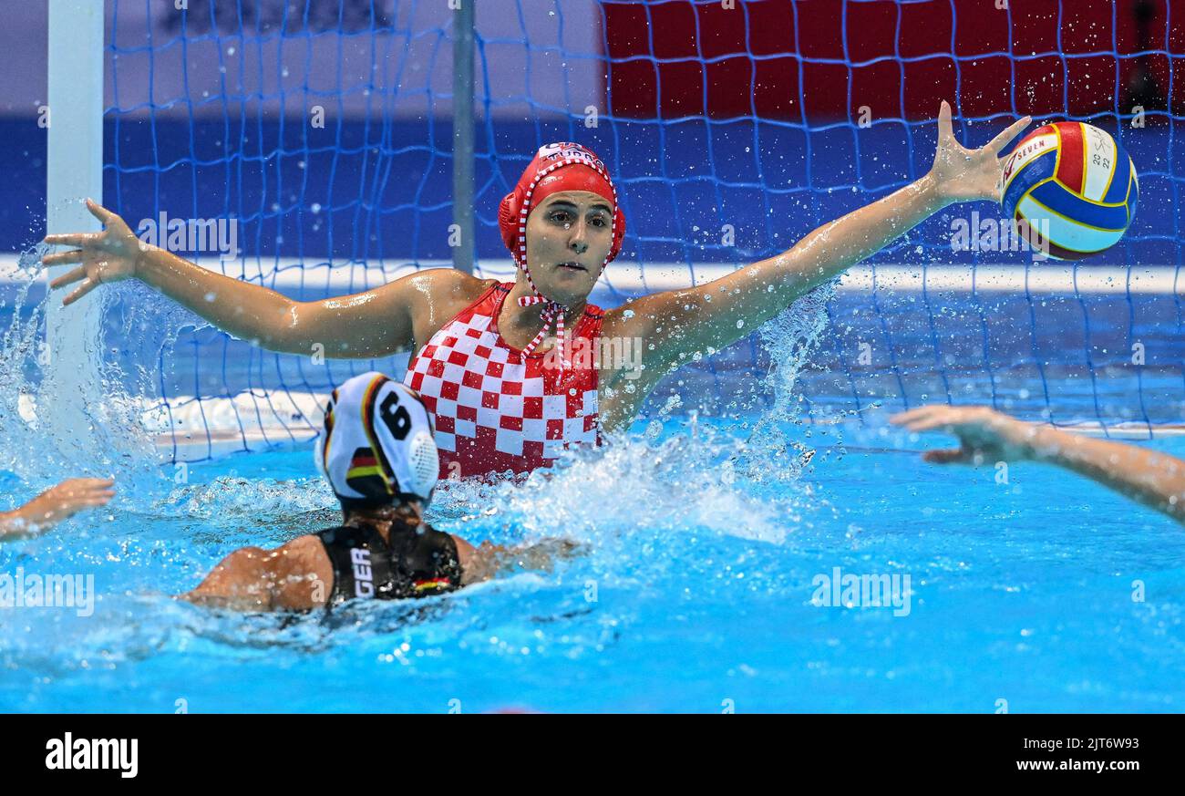 SPLIT, CROATIA - AUGUST 28: Goalkeeper of Croatia Alexandra Ratkovic ...