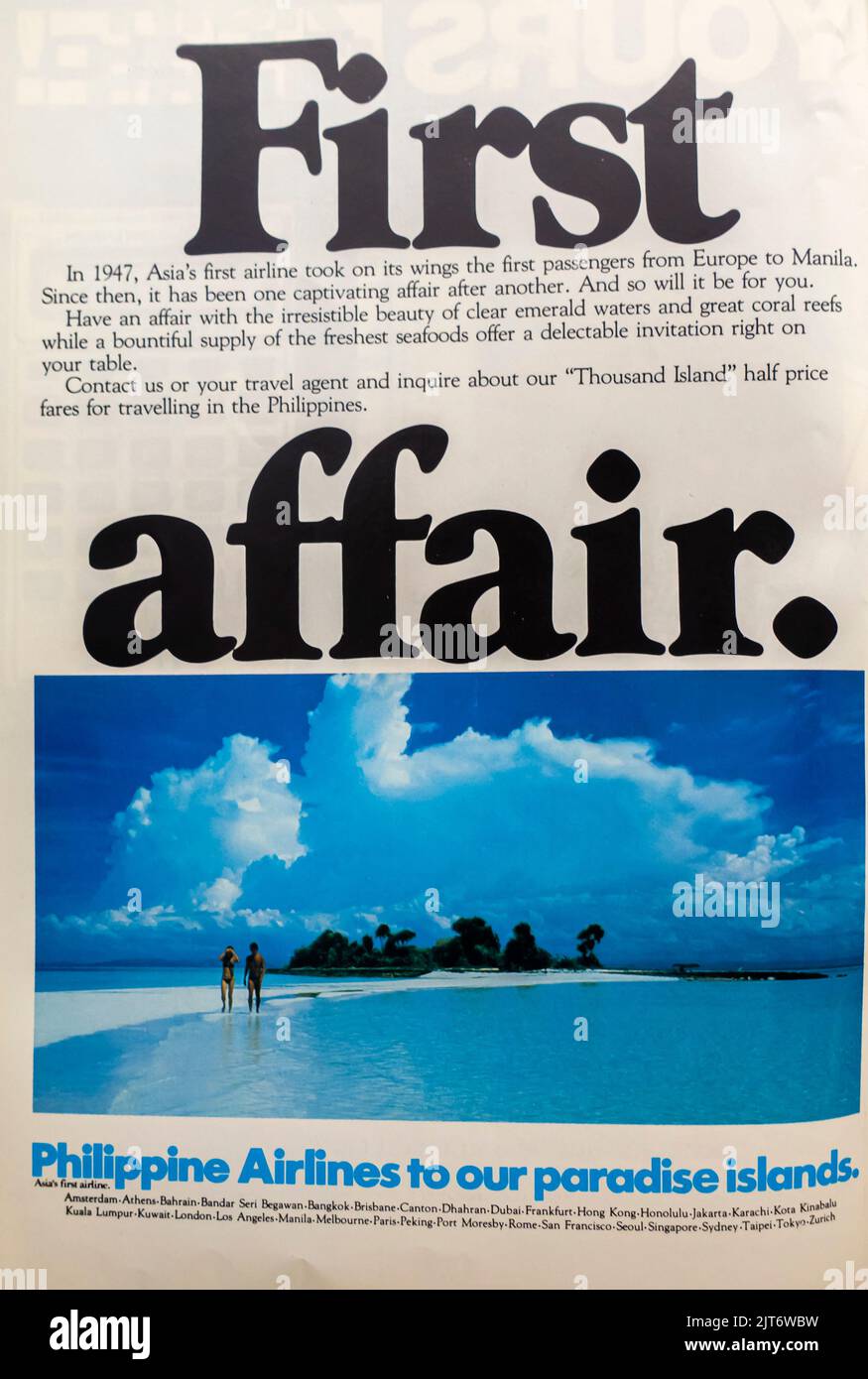 Philippine airlines advertisement hi-res stock photography and images ...