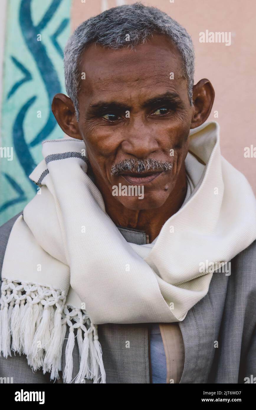 Luxor, Egypt - November 07, 2021: Close up Portrait of the Local ...