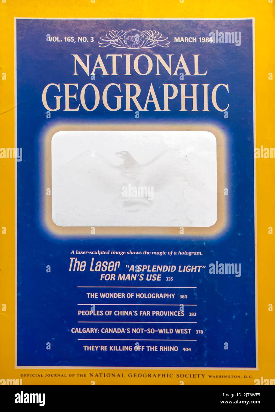 National Geographic magazine cover, March 1984 Stock Photo - Alamy