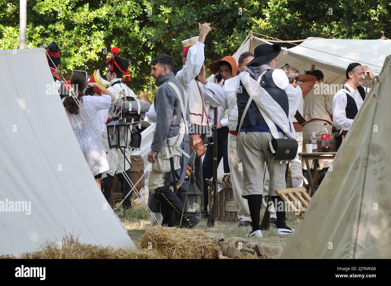 Historical reenactment of the spanish war of independence against ...