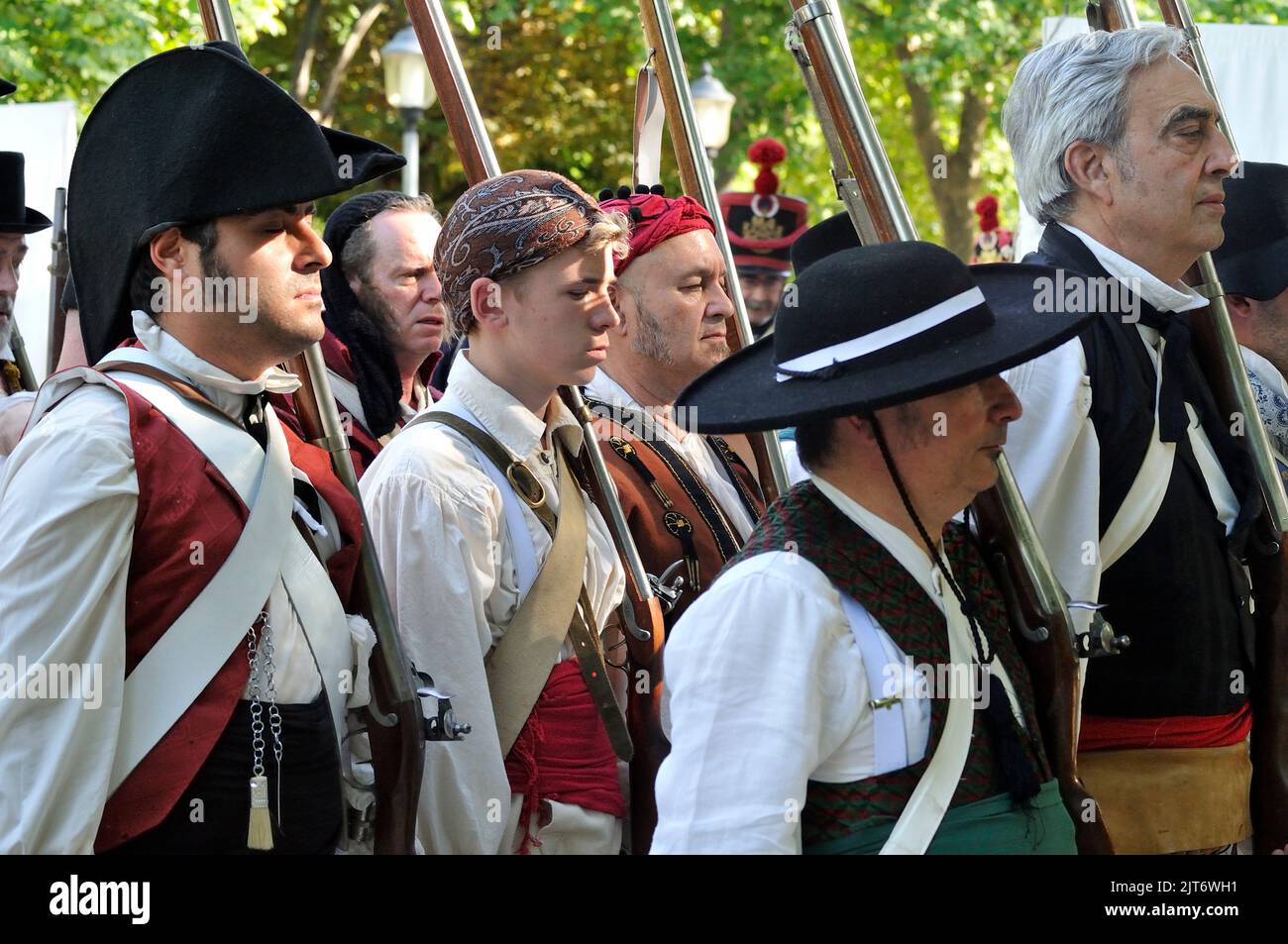Historical reenactment of the spanish war of independence against ...