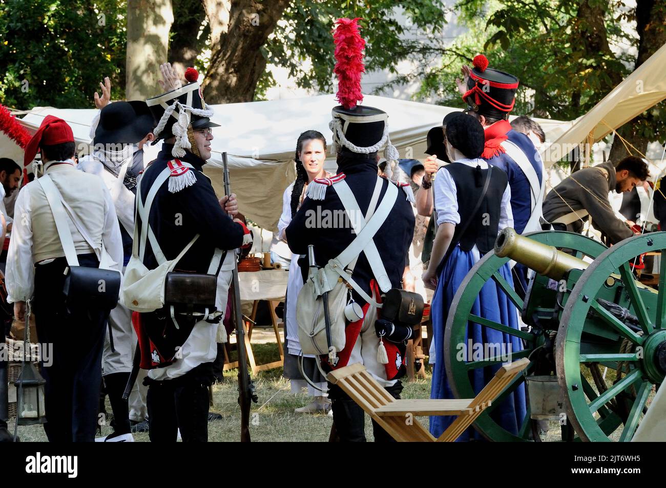 Historical reenactment of the spanish war of independence against ...
