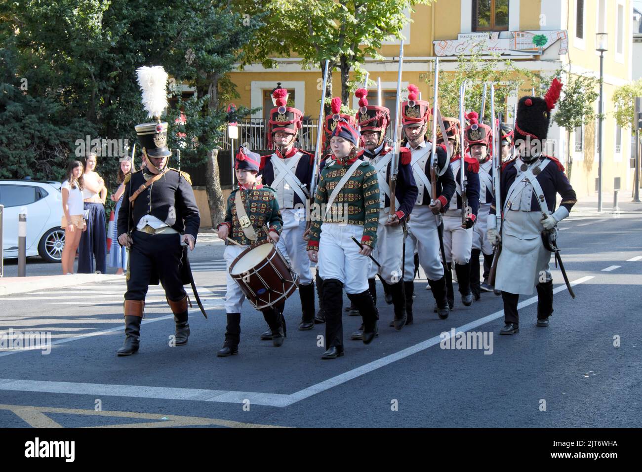 Historical reenactment of the spanish war of independence against ...