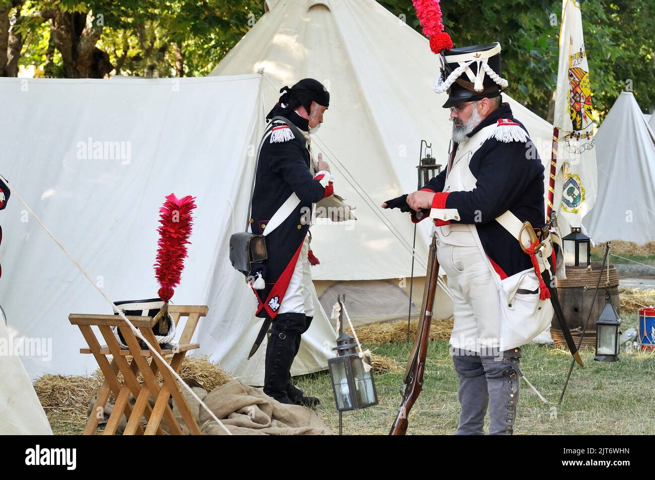 Historical reenactment of the spanish war of independence against ...