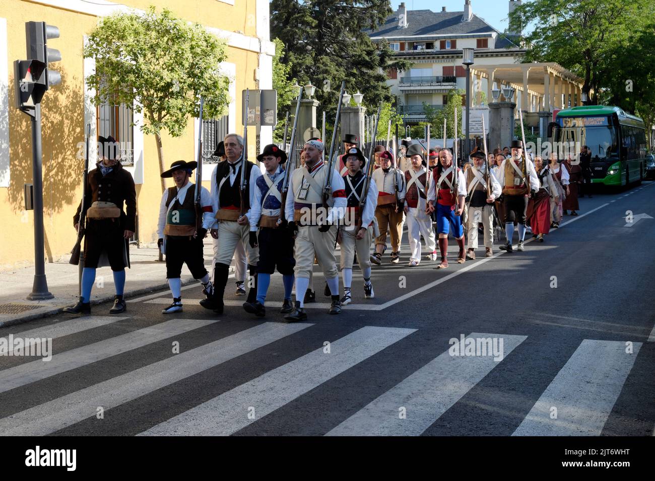 Historical reenactment of the spanish war of independence against ...