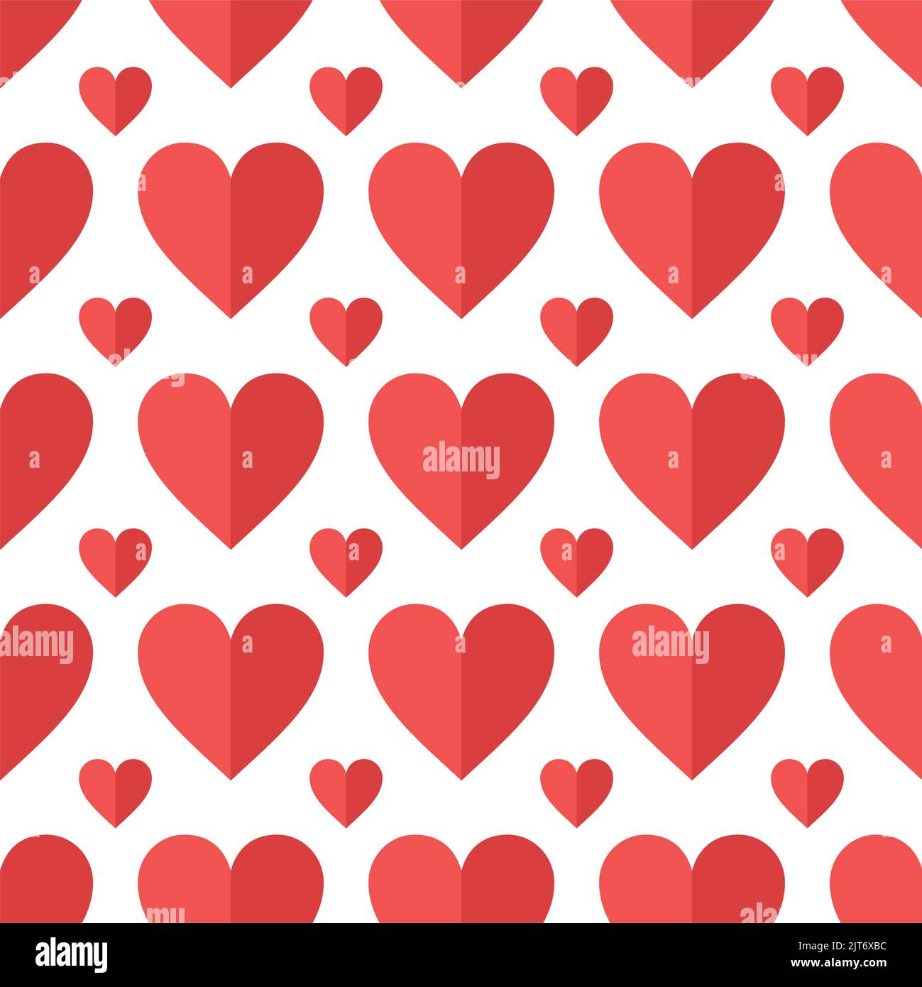 Red hearts seamless pattern. Abstract geometric wrapping texture ...