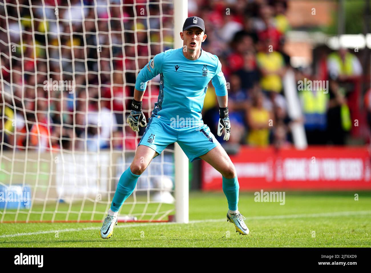 Nottingham Forest goalkeeper Dean Henderson during the Premier League ...