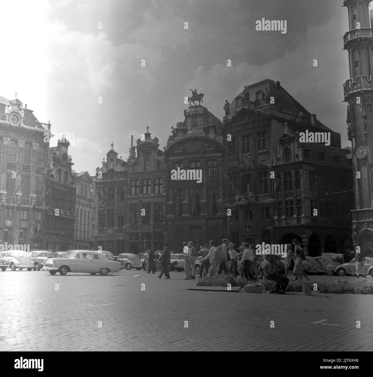 1960s Historical Cars Of The Era Parked At The Grand Place The