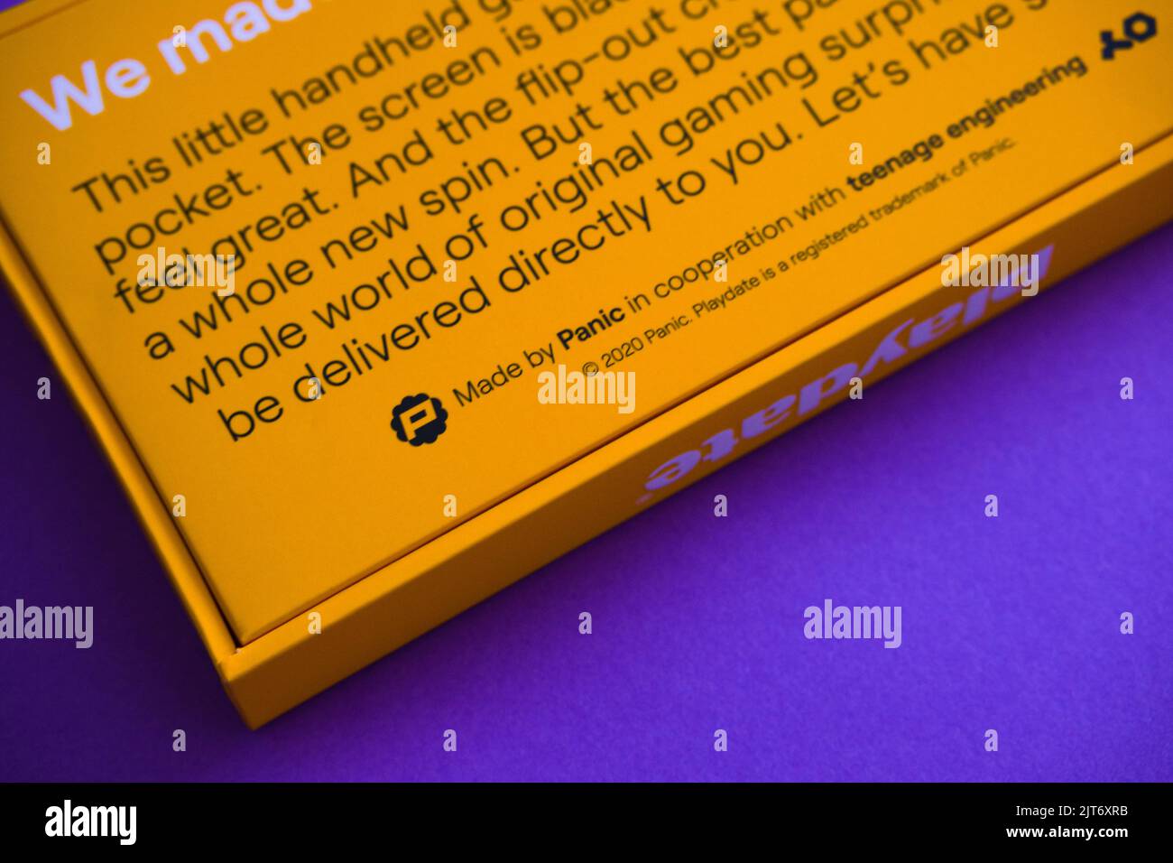 Playdate console packaging – portable handheld video game system ...