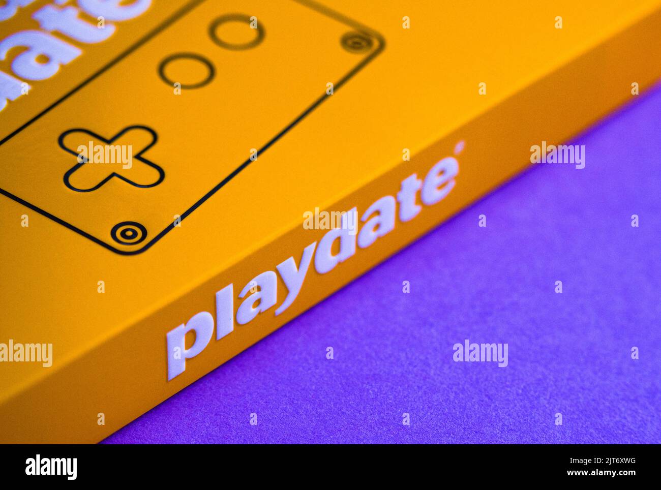 Playdate console packaging – portable handheld video game system ...