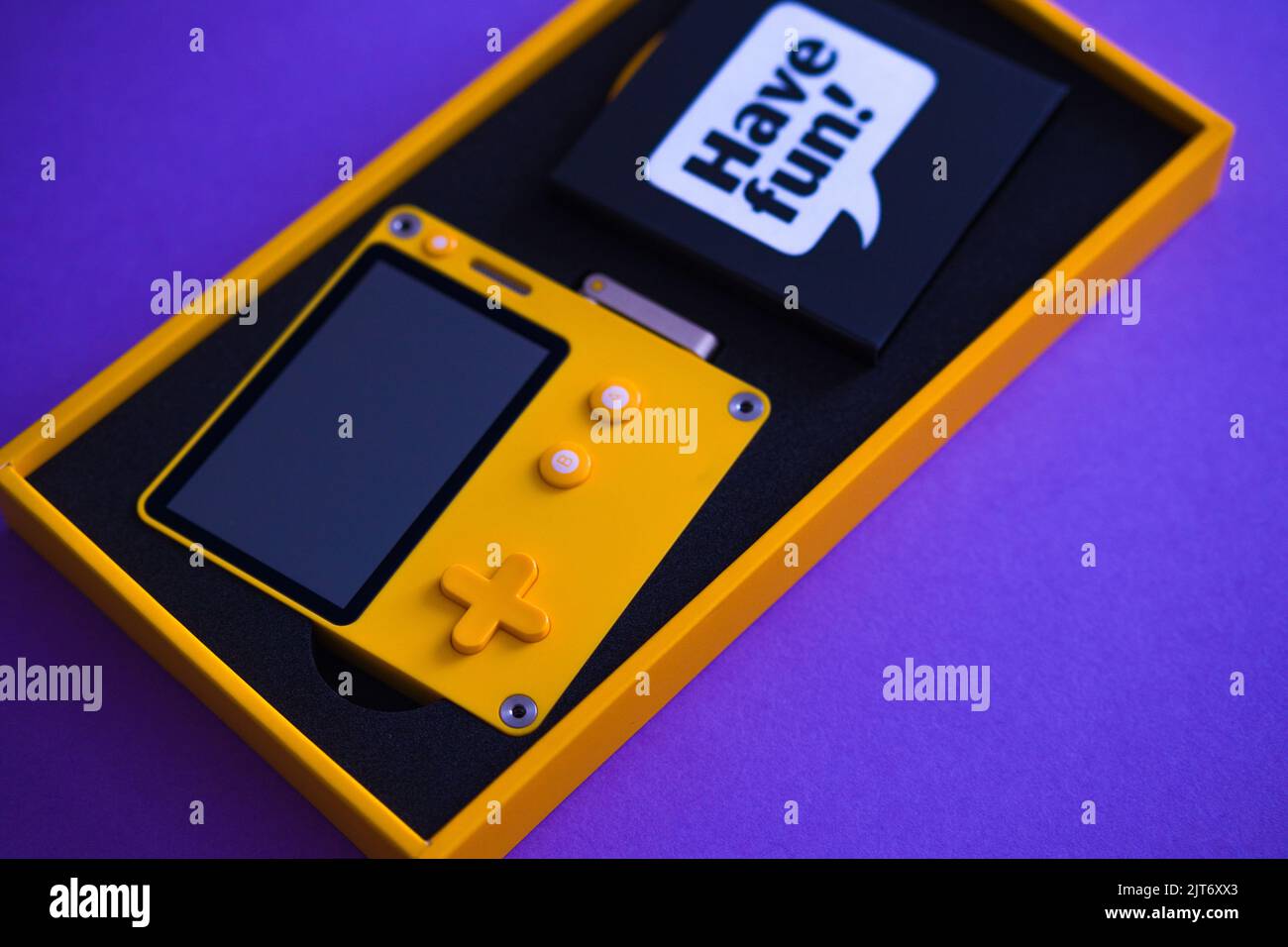 Playdate console in packaging – portable handheld video game system ...