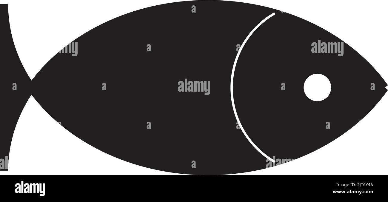 Fish icon vector isolated on white background Stock Vector Image & Art ...