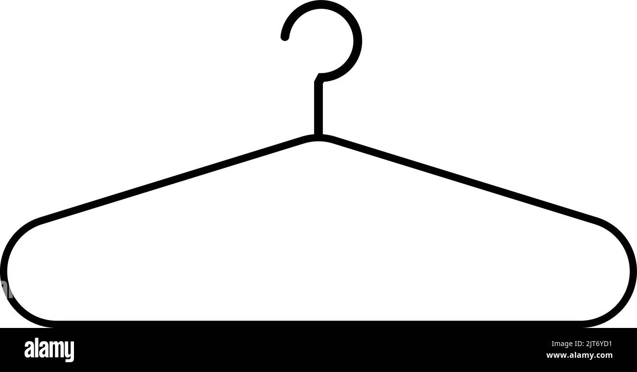 Hanger icon vector isolated on white background . Clothes hanger Stock ...
