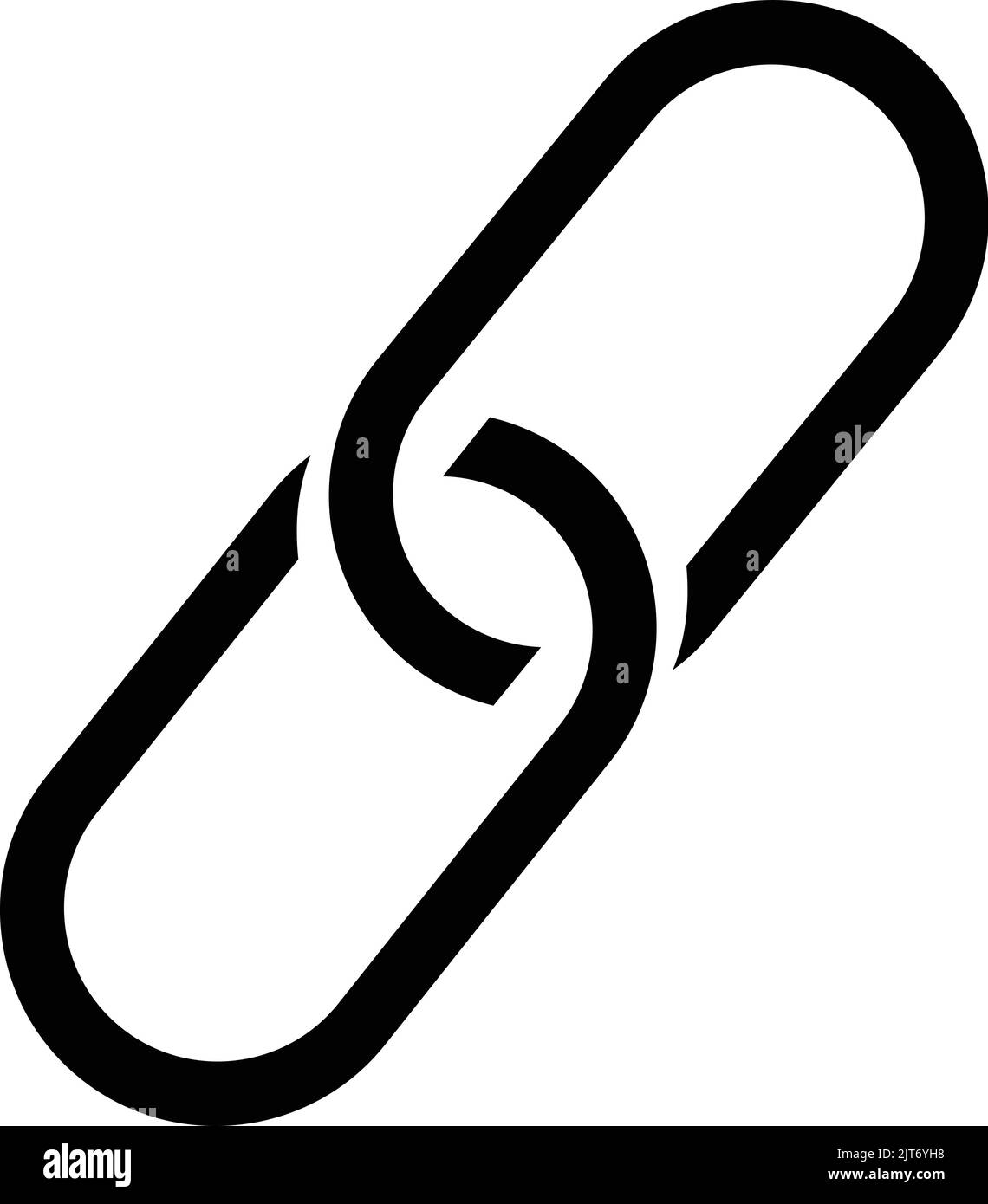 Link icon vector . Chain link symbol . Hyperlink sign Stock Vector ...