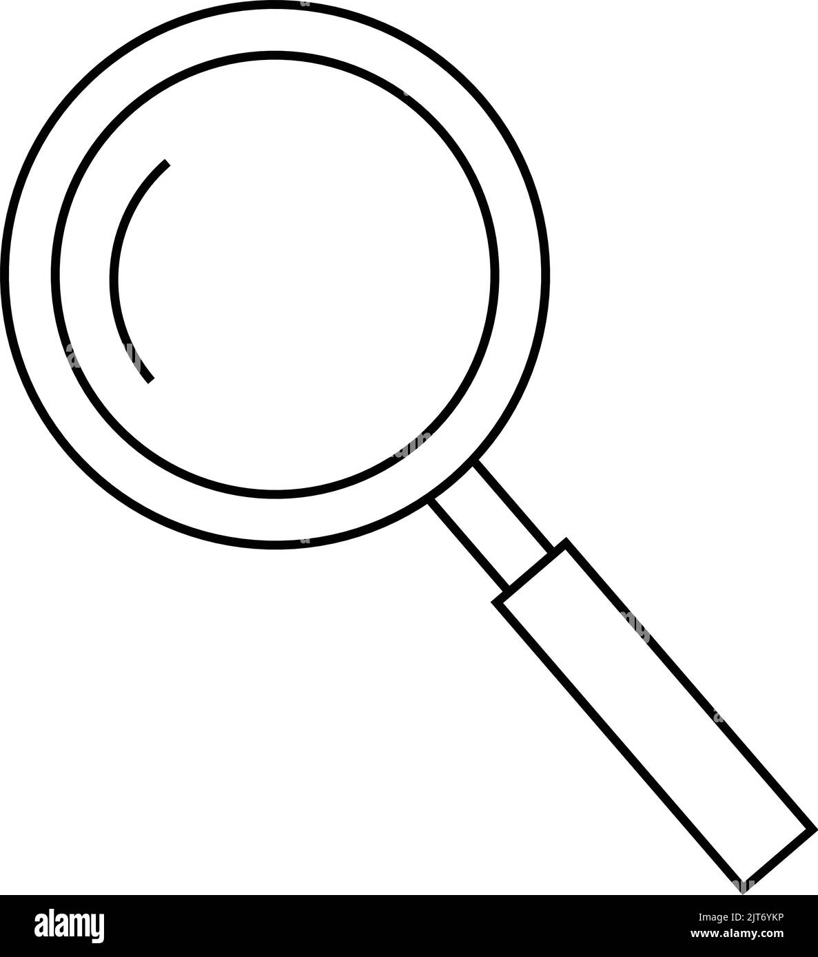 Magnifying glass detail Black and White Stock Photos & Images - Alamy