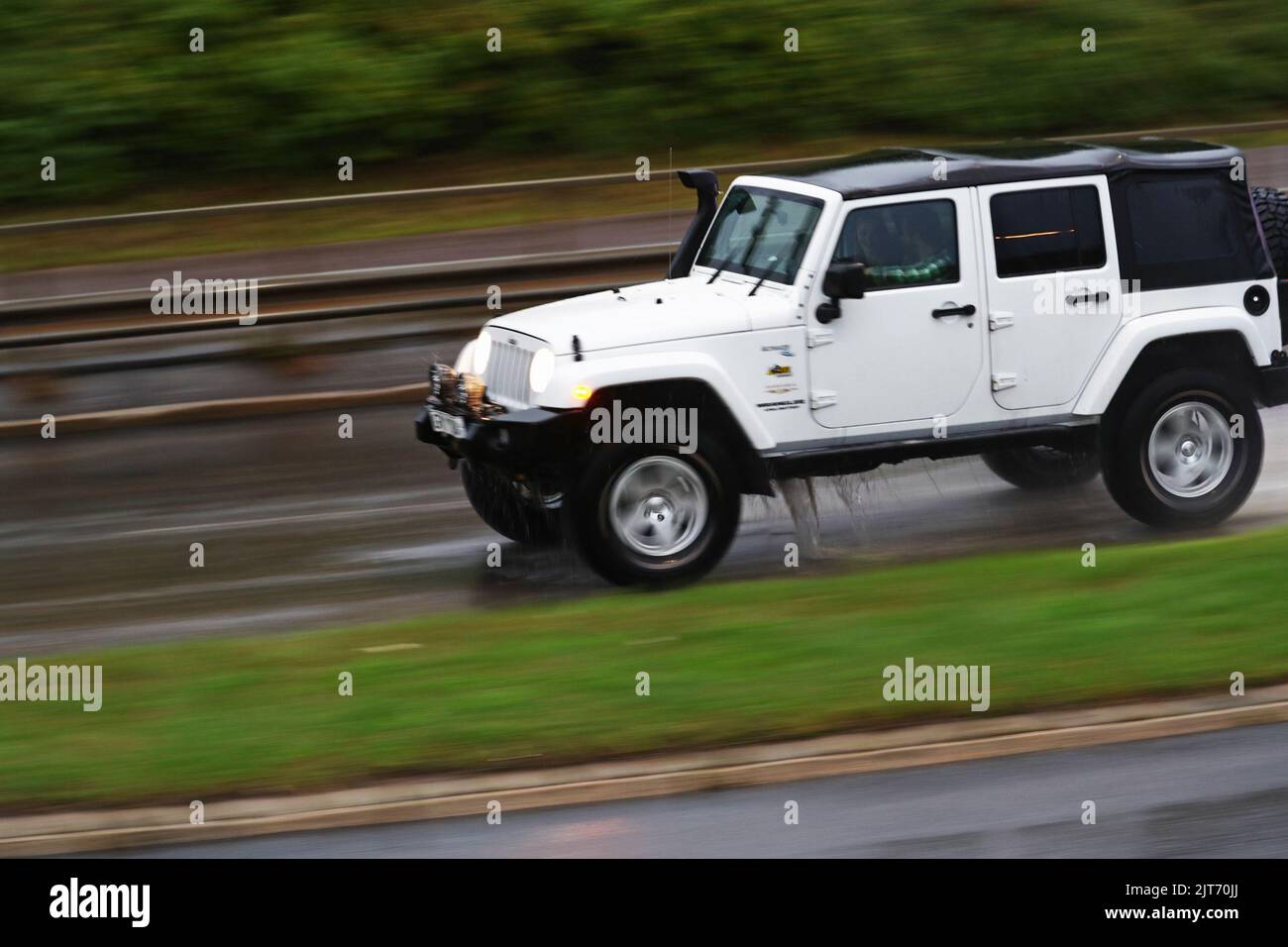 A heavy rainstorm moved in over Östergötland County, Sweden, during ...