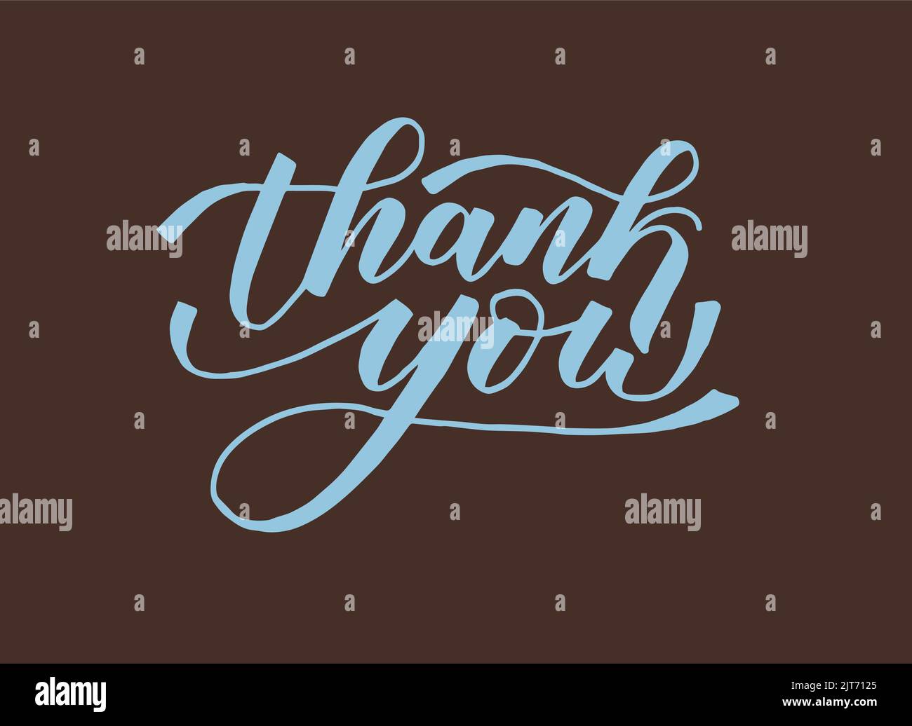 Thank you. Inspirational handwritten quote, lettering, modern brush ...