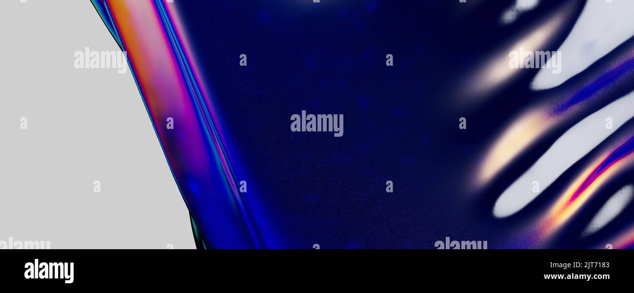 The illustrated liquid dark blue pattern against a grey background ...