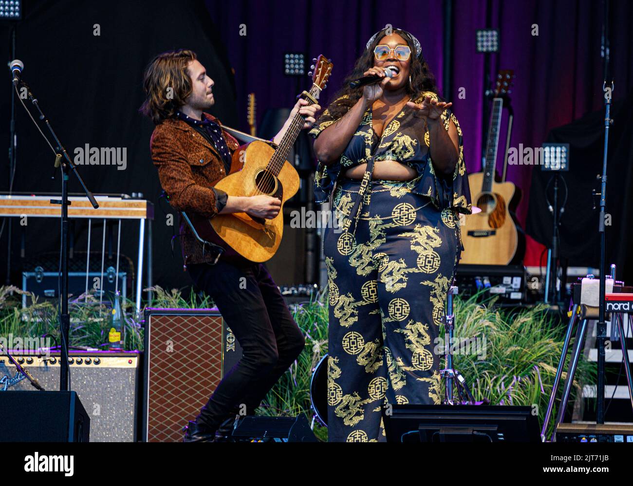 Redmond, WA - AUGUST 27: Country singer Brittney Spencer performs to a ...