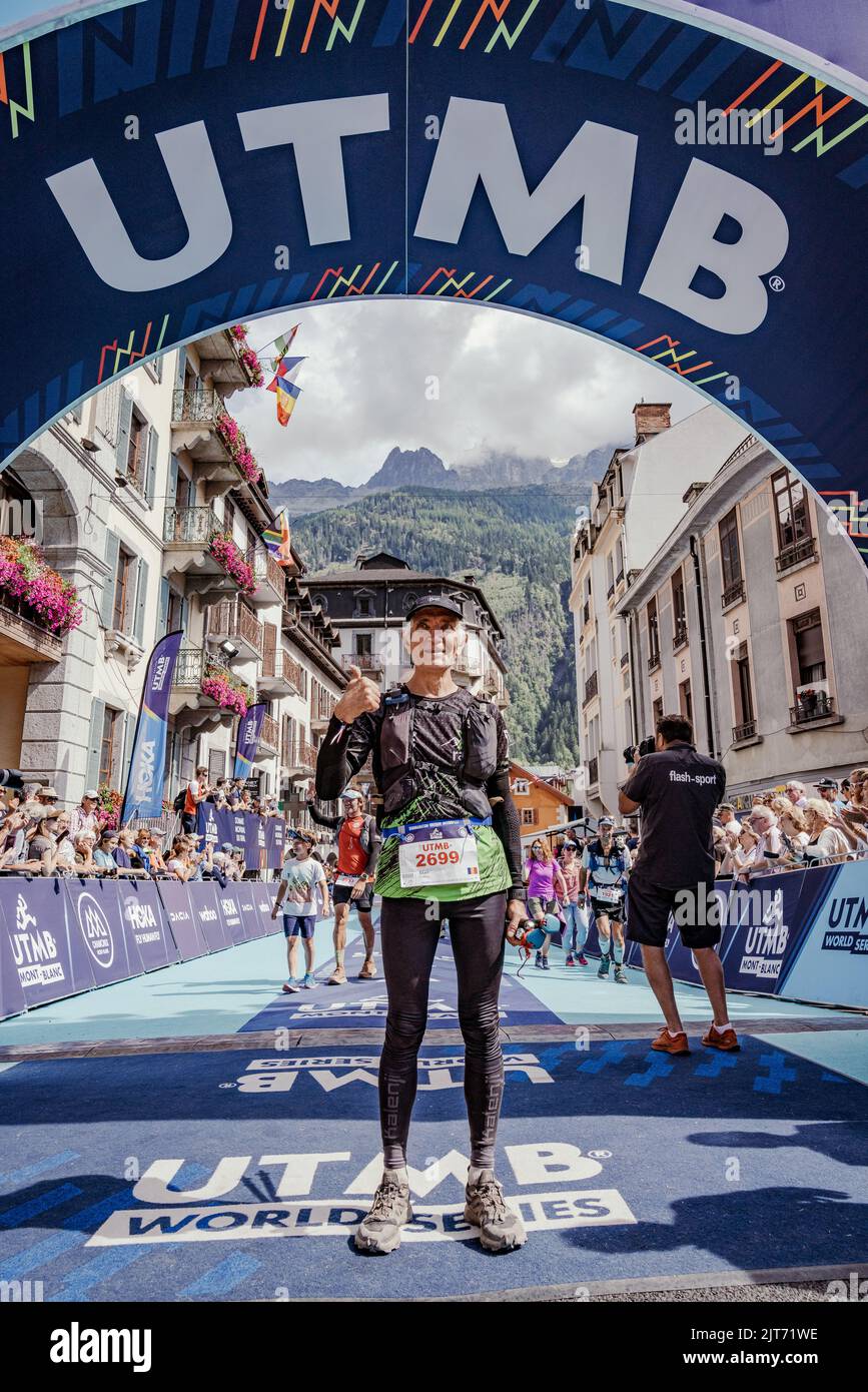 Chamonix, France. 28th Aug, 2022. Stan TURCU of Romania during the UTMB ...