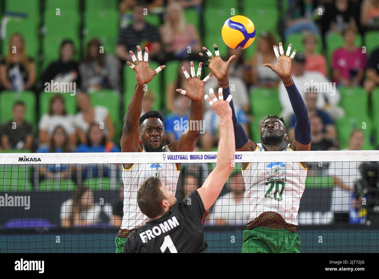 Christian Voukeng (Cameroon), Christian Fromm (Germany). Volleyball ...