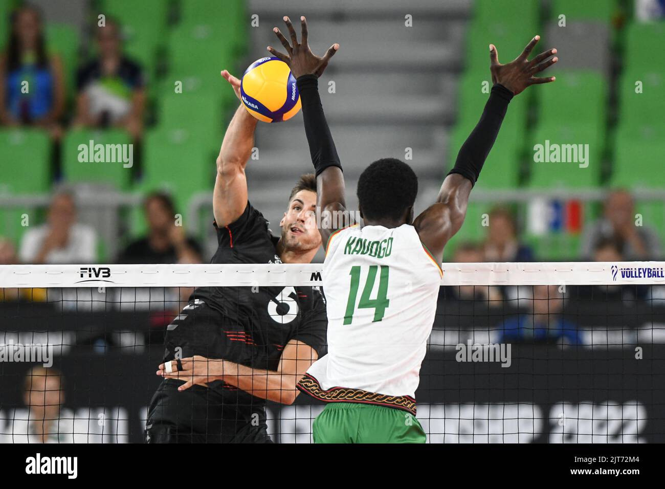 Moritz Reichert (Germany) against Cameroon. Volleyball World ...