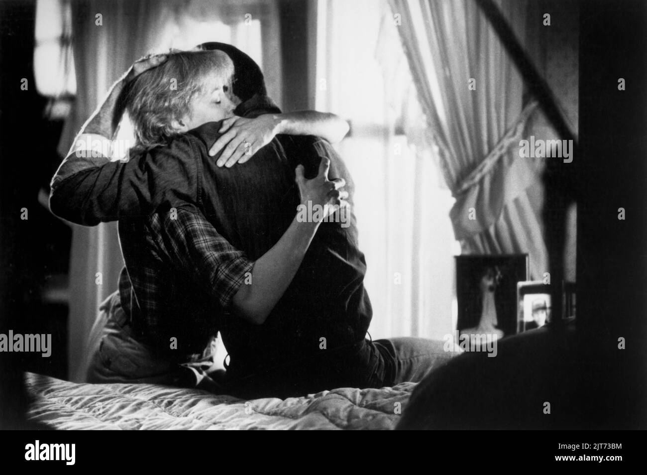 Jessica Lange, Sam Shepard, on-set of the Film, "Country", Touchstone ...