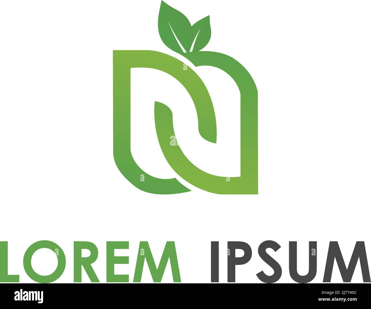 A logo of swirling overlapping leaves creating letter N with an ...