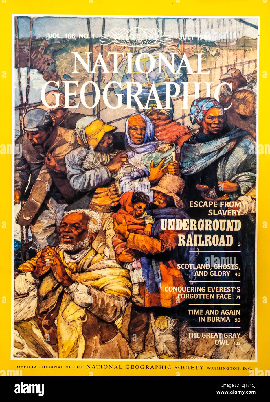 National Geographic magazine cover, July 1985 Stock Photo - Alamy