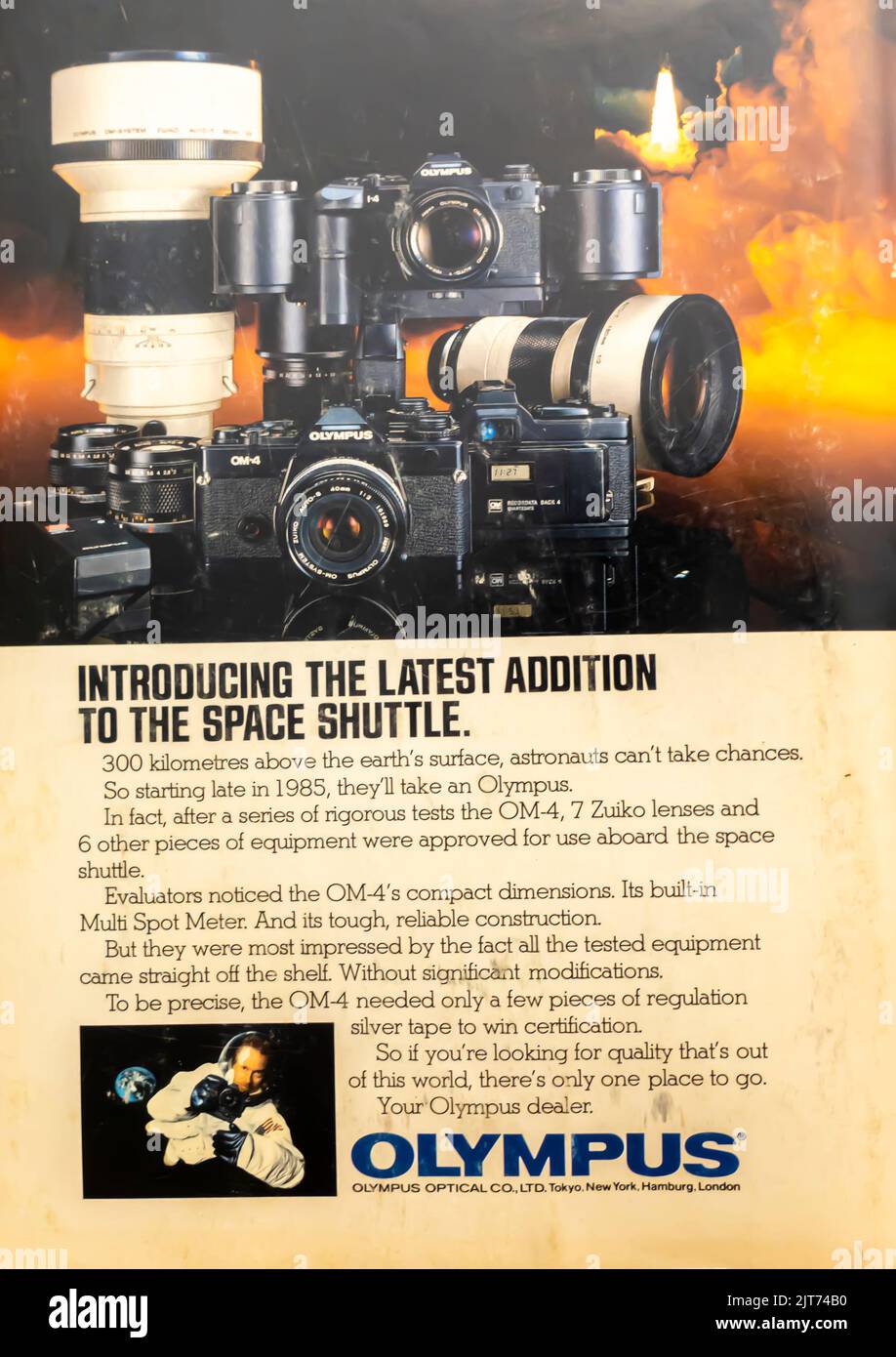 Olympus cameras advertisement placed on the back in a NatGeo magazine ...