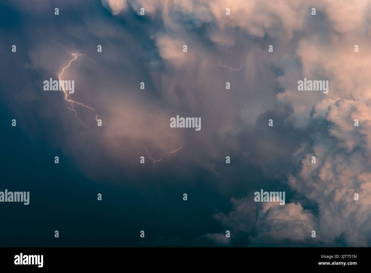 Heavy storm with lightning activity Stock Photo - Alamy