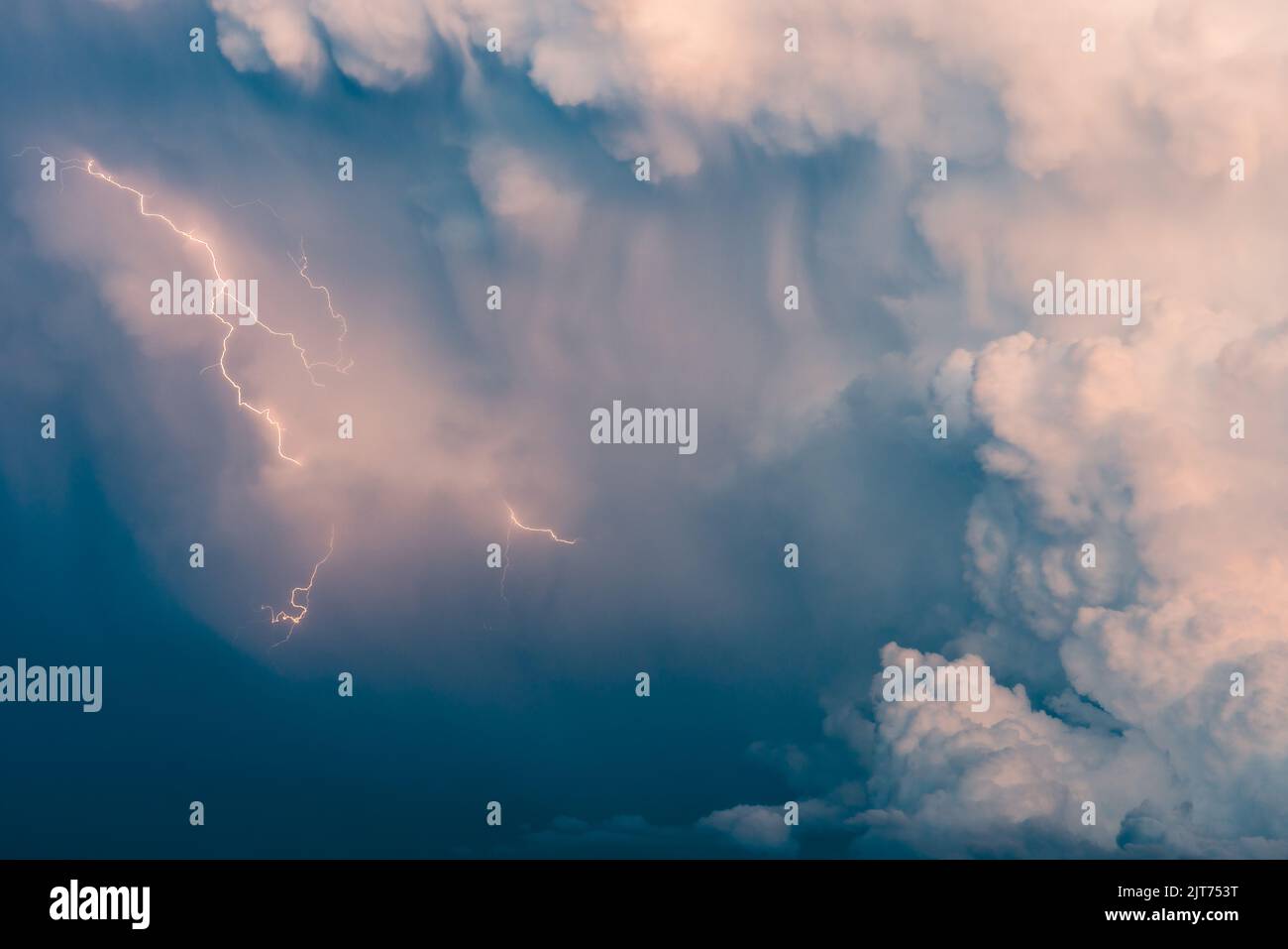 Heavy storm with lightning activity Stock Photo - Alamy