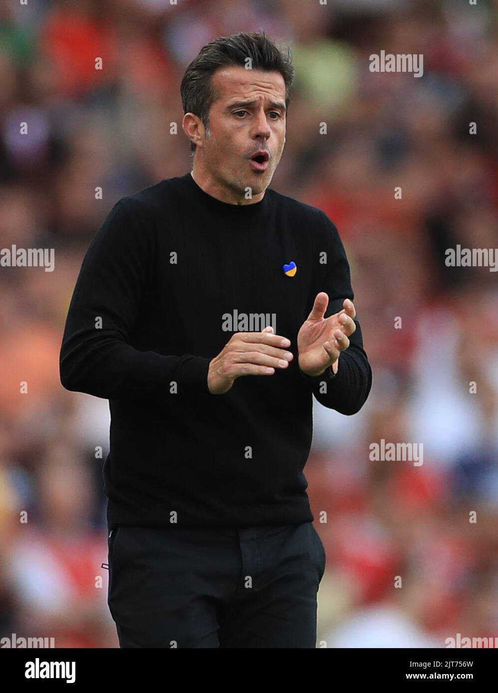 Fulham manager Marco Silva on the sideline during the Premier League ...
