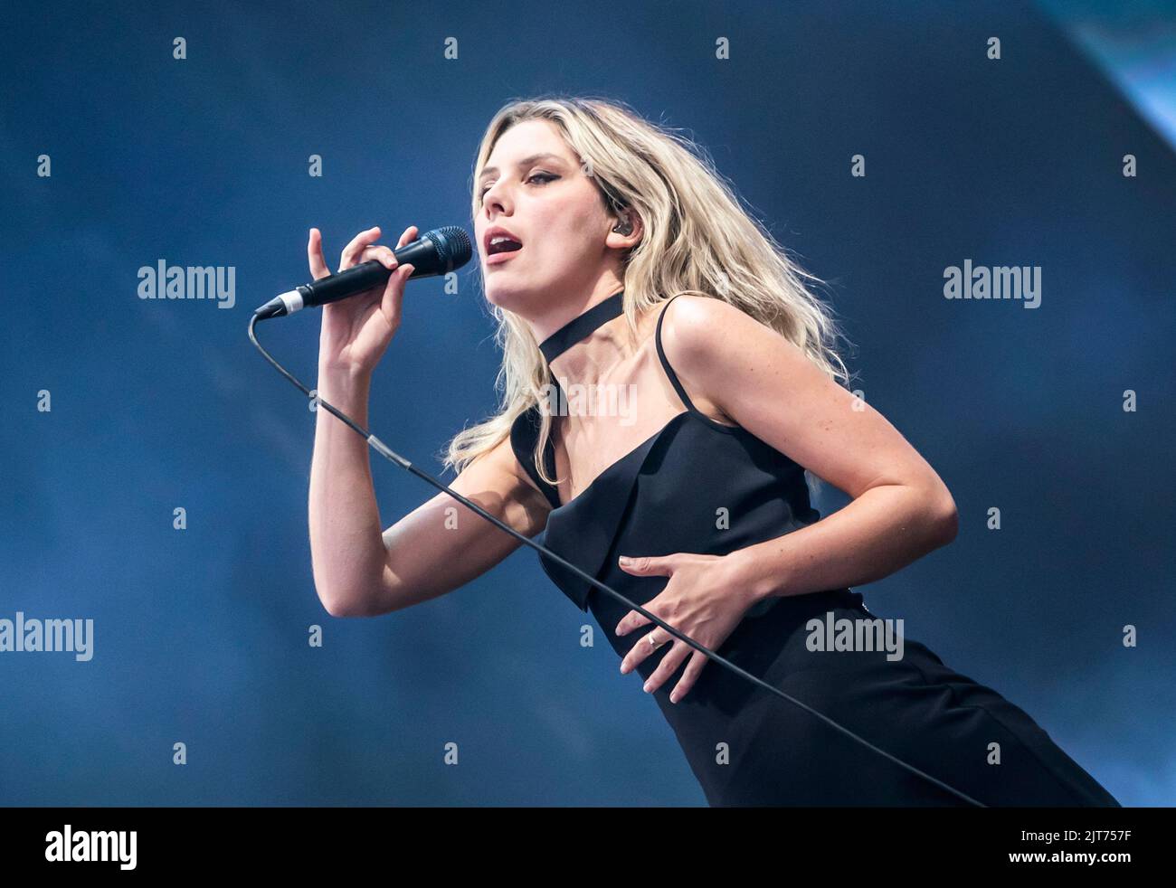 Ellie Rowsell performs with her band Wolf Alice during the Leeds ...