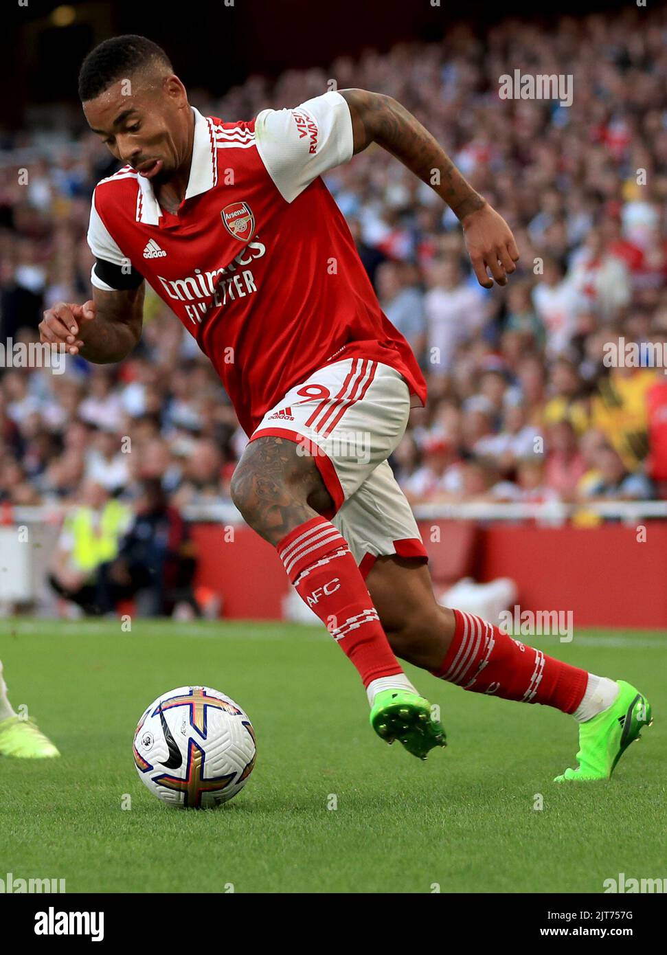 Arsenal's Gabriel Jesus in action during the Premier League match at ...