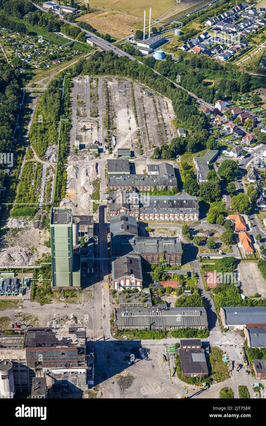 Aerial view, deconstruction of Westerholt colliery, former DSK Lippe ...