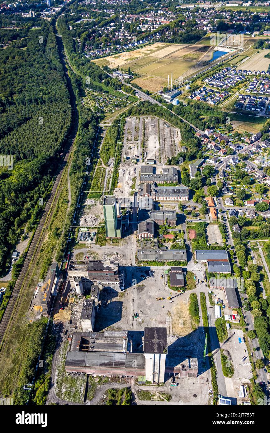 Aerial view, deconstruction of Westerholt colliery, former DSK Lippe ...